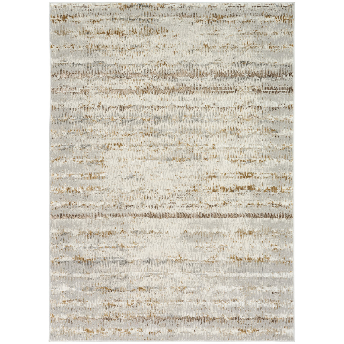 Calvin Klein CK073 Compass Ivory Rust Modern Indoor Rug | Wayfair